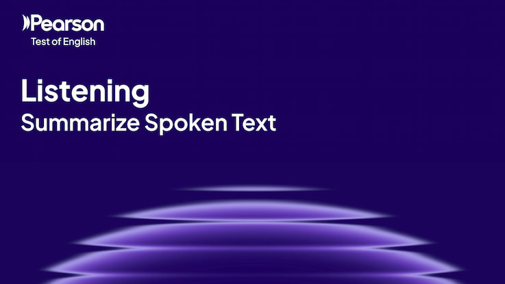 PTE Core format: Listening | Pearson PTE